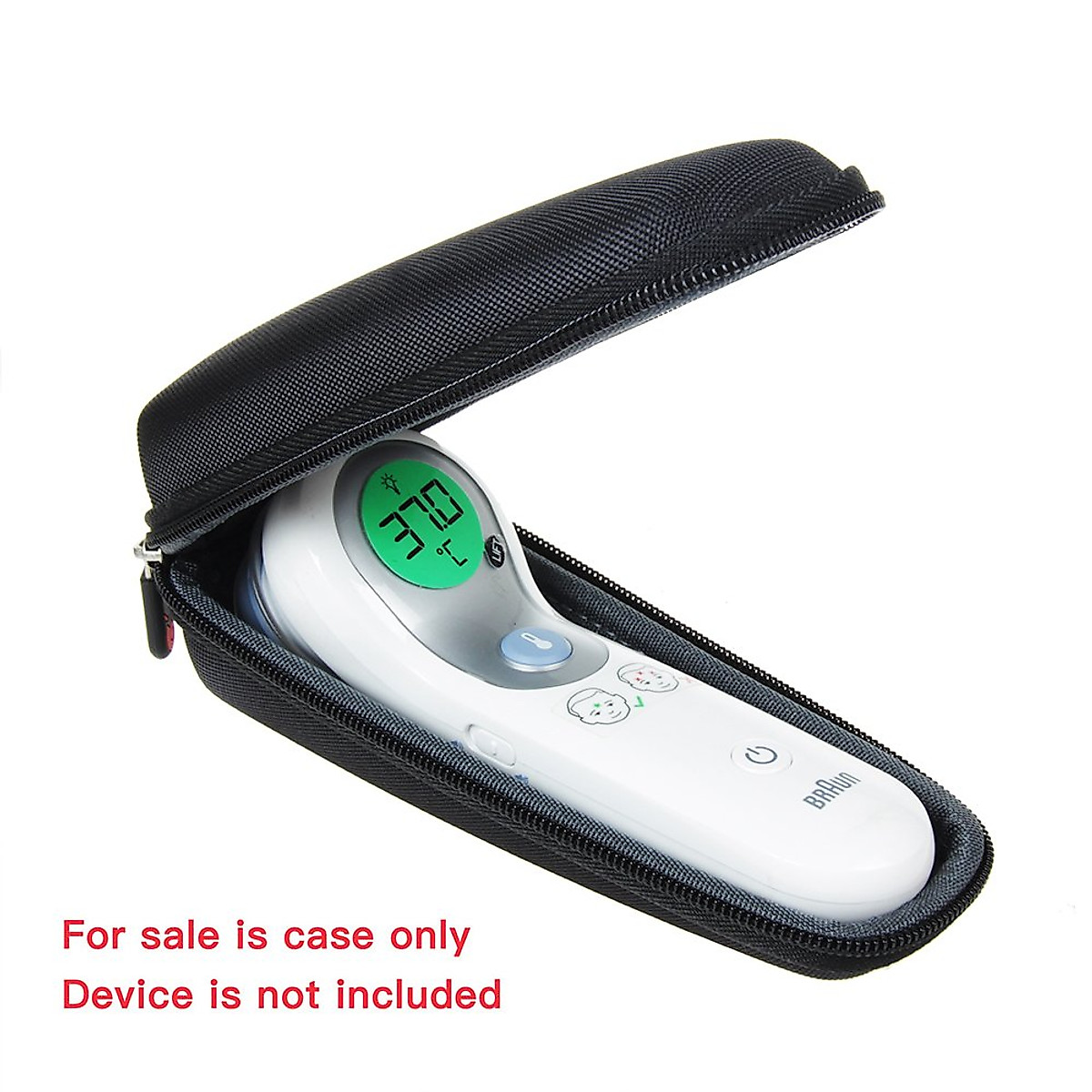Hermitshell Hard Protective Travel Case for Braun Thermometer 2 in 1 No-Touch + Front (NTF3000WE)-Only Case