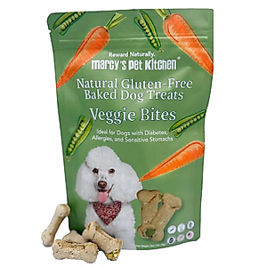 Marcy's Pet Kitchen-Diabetic Dog Treats-Vet Recommend-Homemade - Crunchy, All Natural-Vegan Homemade,-Gluten Free-for Sensitive Stomachs-Made in The USA Only.
