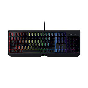 Razer BlackWidow Mechanical Gaming Keyboard: Green Mechanical Switches, Tactile & Clicky, Chroma RGB Lighting, Anti-Ghosting, Programmable Macro Functionality