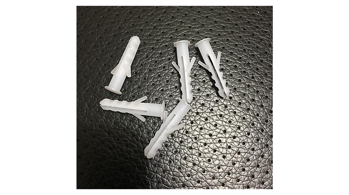 Gatides Expansion Screw 1000pcs Anti-Skid Plastic Expansion Tube 5mm ...