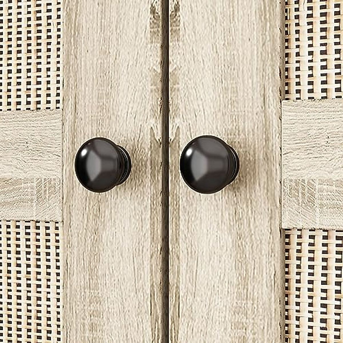 DiDuGo Armoires and Wardrobes 4 Door Wardrobe with Shelves and Drawers, Rattan Door Design, Armoire Wardrobe Closet with 2 Clothing Rods, Oak (59”W x 19”D x 70.4”H)