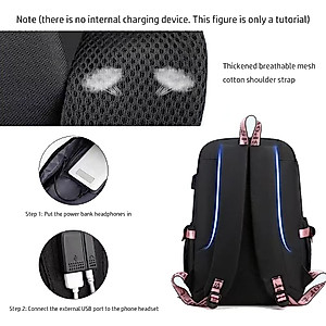 RUILIHIAO Fashionable Cool Cartoon Laptop Backpack Lightweight Bags School Bag Multiple Pockets Outdoor Travel Bookbag