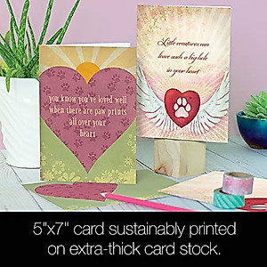Tree-Free Greetings Forever Friends Pet Sympathy Card Assortment, 5 x 7 Inches, 8 Cards and Envelopes per Set (GA31528)