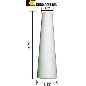 Large Ceramic Sandblaster Nozzle Assembly: C1 (1/8" ID) Nozzle Tip, Steel Ball Valve & Holder- Longer-Lasting Professional Abrasive Blasting Nozzle Tip Replacement