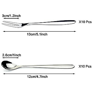 Linwnil Cheese Knife Set,6pcs Cheese Spreader Knives with Wood Handle Steel Stainless 6 Slate Markers 4 Mini Spoons 4 Forks for Charcuterie Board Accessories