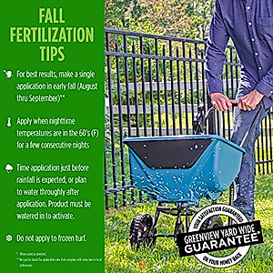 Greenview 2129861 Fairway Formula Fall Fertilizer - 45 lb - Covers 15,000 sq. ft., Multi