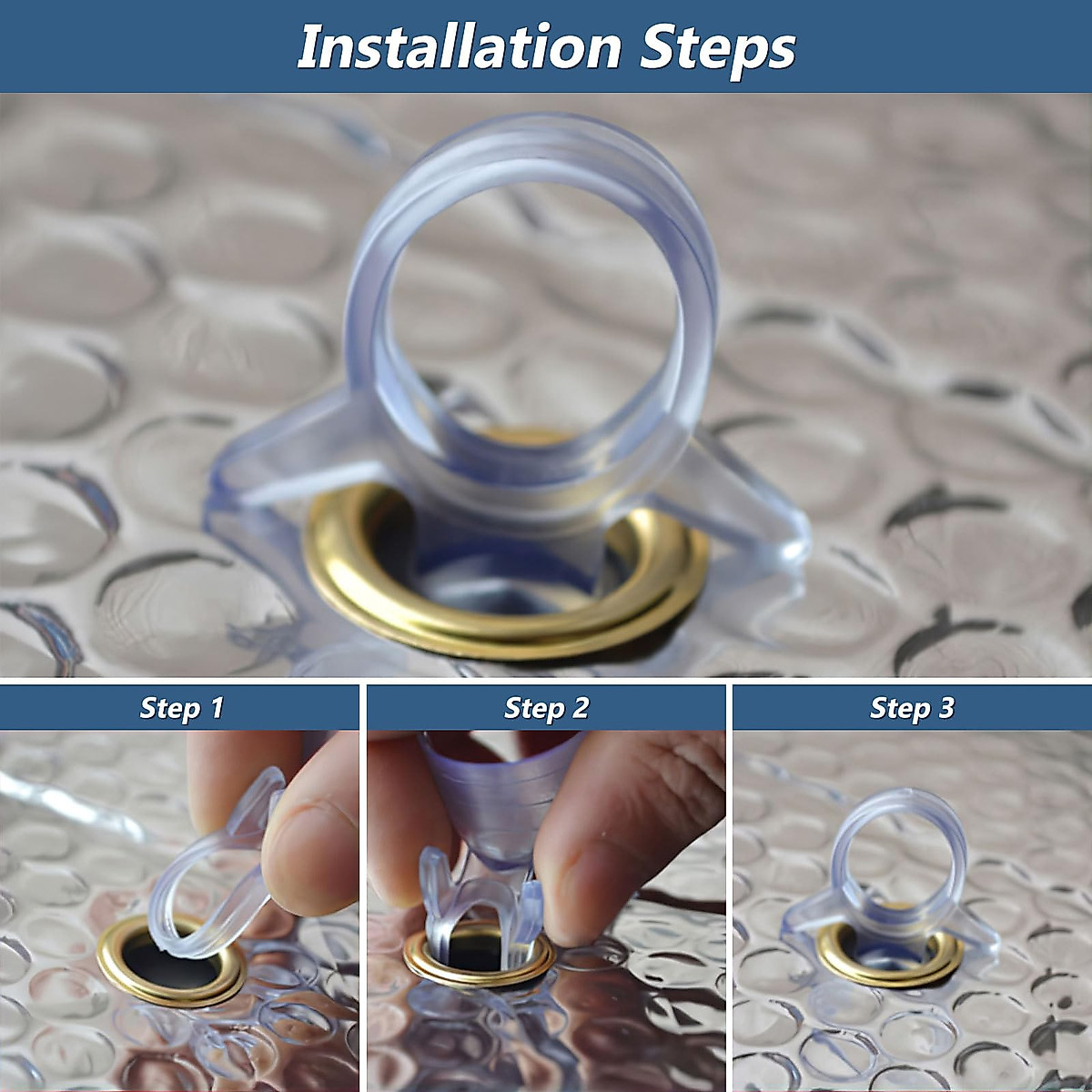 Balacoo 12 Pcs 45mm Clear Plastic Suction Cups with Loops for Glass Windows Windshield Tile Kitchen Bathroom Mirror Shower Wall Terrarium Car Window