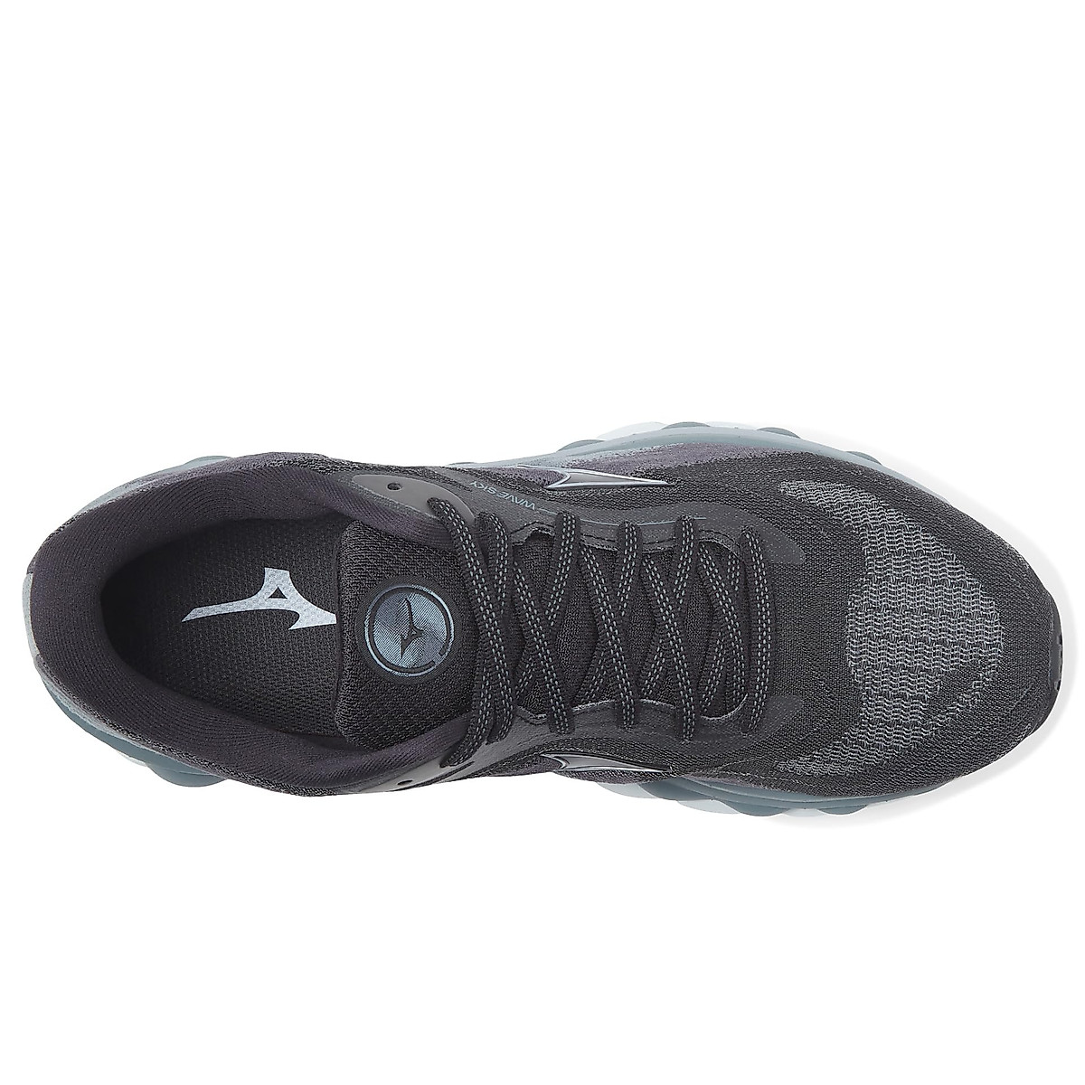 Mizuno Women's Wave Sky 7 Running Shoe, Black-Silverstar, 8