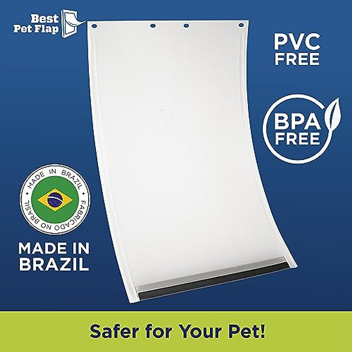 Best Pet Flap Medium Non PVC Compatible w/PetSafe PAC11-11038 - 8 1/8" x 12 7/8" Longer Lasting, Most Energy Efficient, Less Shrinkage, BPA Free