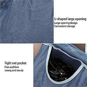 2pcs Plastic Bag Holders Grocery Bags Storage Small Dispenser Pockets Organizer, 8.6 inch x 10.2 inch