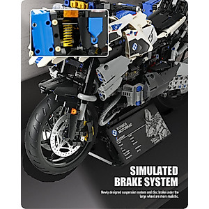 Nifeliz R125GX Motorcycle Toy Building Kit, Build a Stylish Motorcycle Display Model, Collectible Motorcycle Model Building Kit for Adults (2369 PCS)