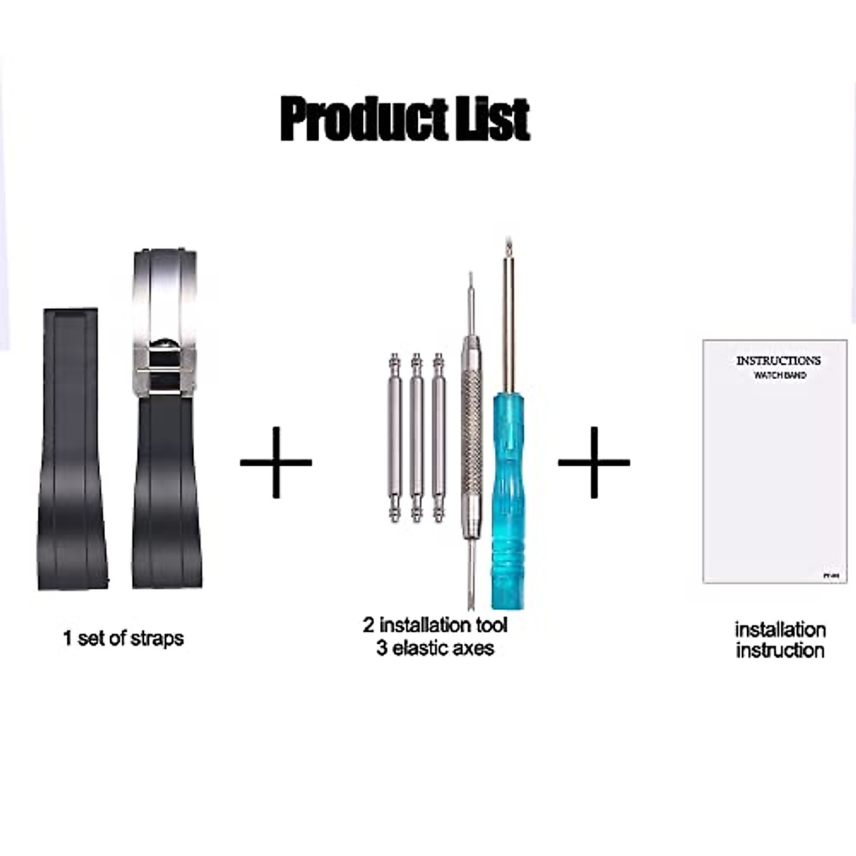 MCXGL Rubber Watch Band Compatible with Rolex Yacht Master Oysterflex Submariner GMT Daytona Strap Waterproof Bracelet Watch accessories 20mm