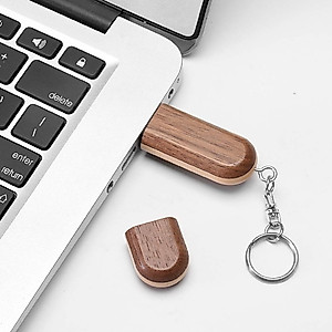 USB Flash Drive Two-Tone Color Wood USB 3.0 Memory Stick Pen Drives with Wooden Box (32GB-3.0)