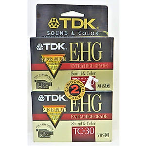 Pk/2 x 3: Tdk Vhs-C Camcorder Tape (TC-30HGL2)