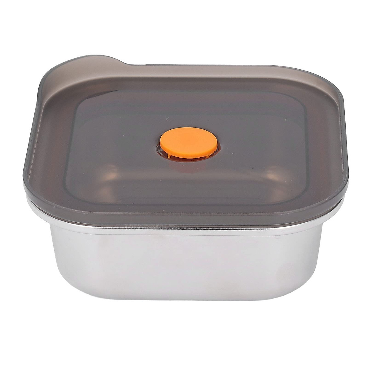 Metal Food Container, Stainless Steel Food Storage Container Leak Proof Sinking Lid for Restaurant (500ml)