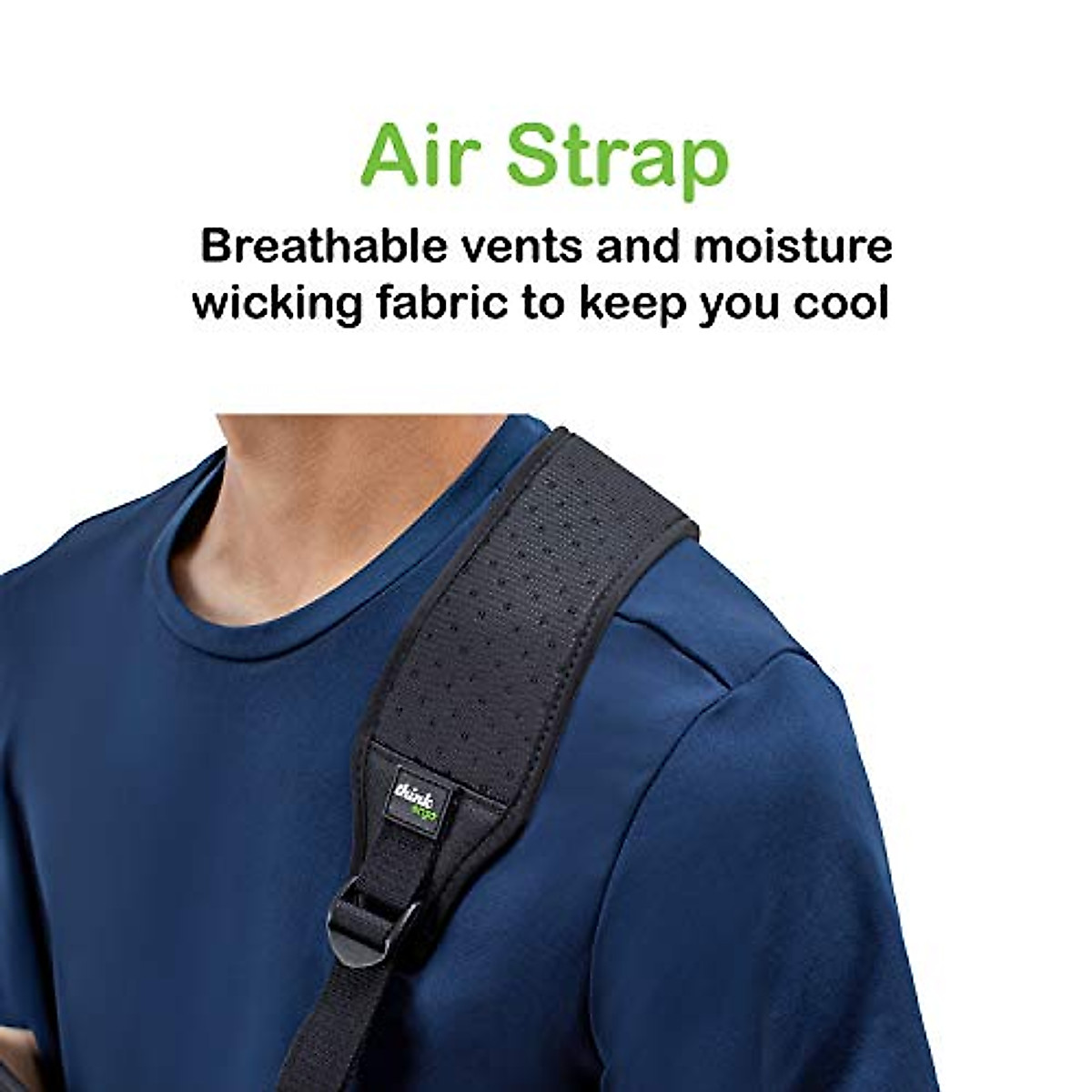 Think Ergo Arm Sling Air: Breathable Medical Sling with Padding on Strap. For Broken & Fractured Bones, Shoulder & Rotator Cuff Support