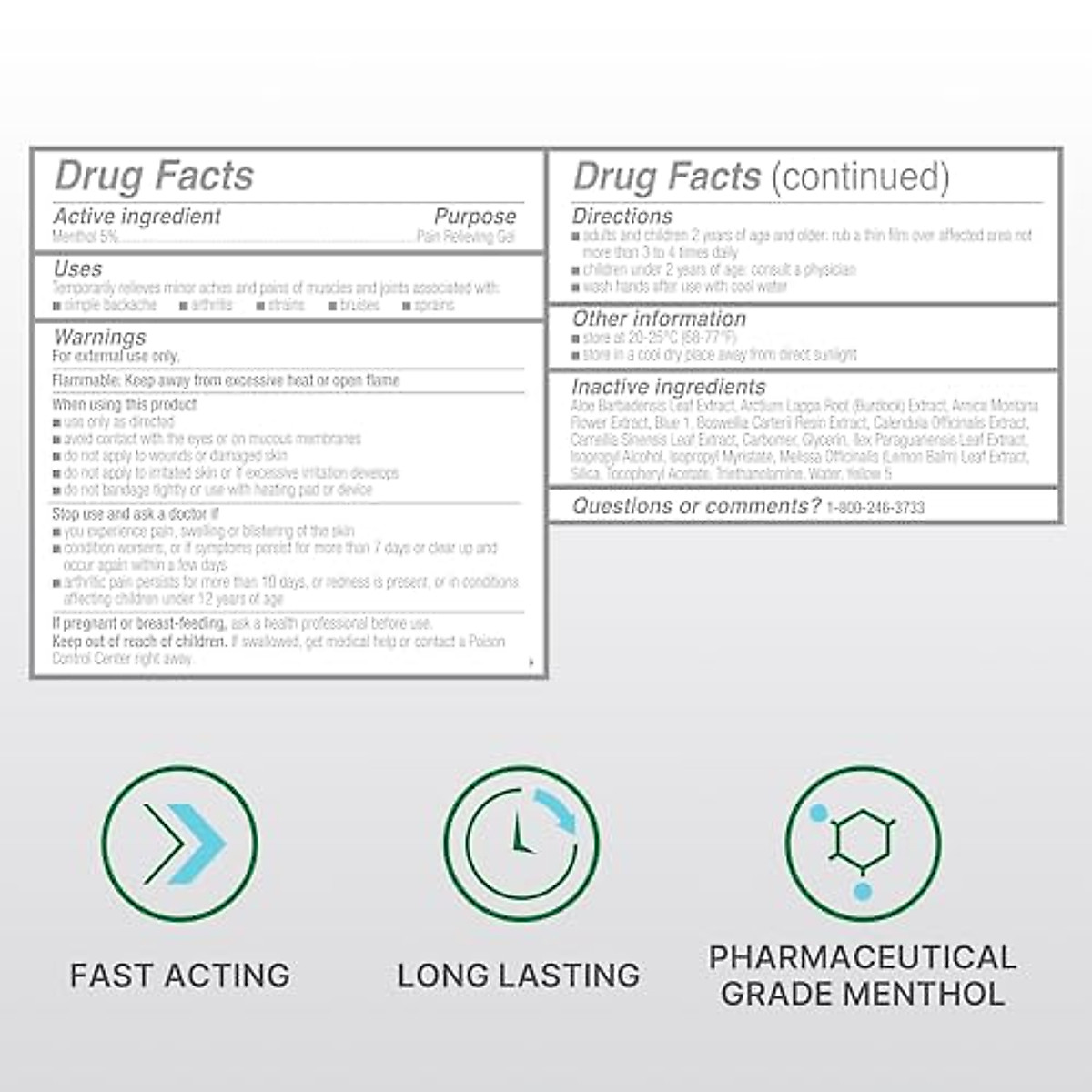 Biofreeze Professional Gel Pain Relief, Knee & Lower Back Pain Relief, Arthritis Pain Reliever, Sore Muscle Relief, Neck Pain Relief, Cooling Joint Pain Relief, Menthol Gel 1 Gallon Pump