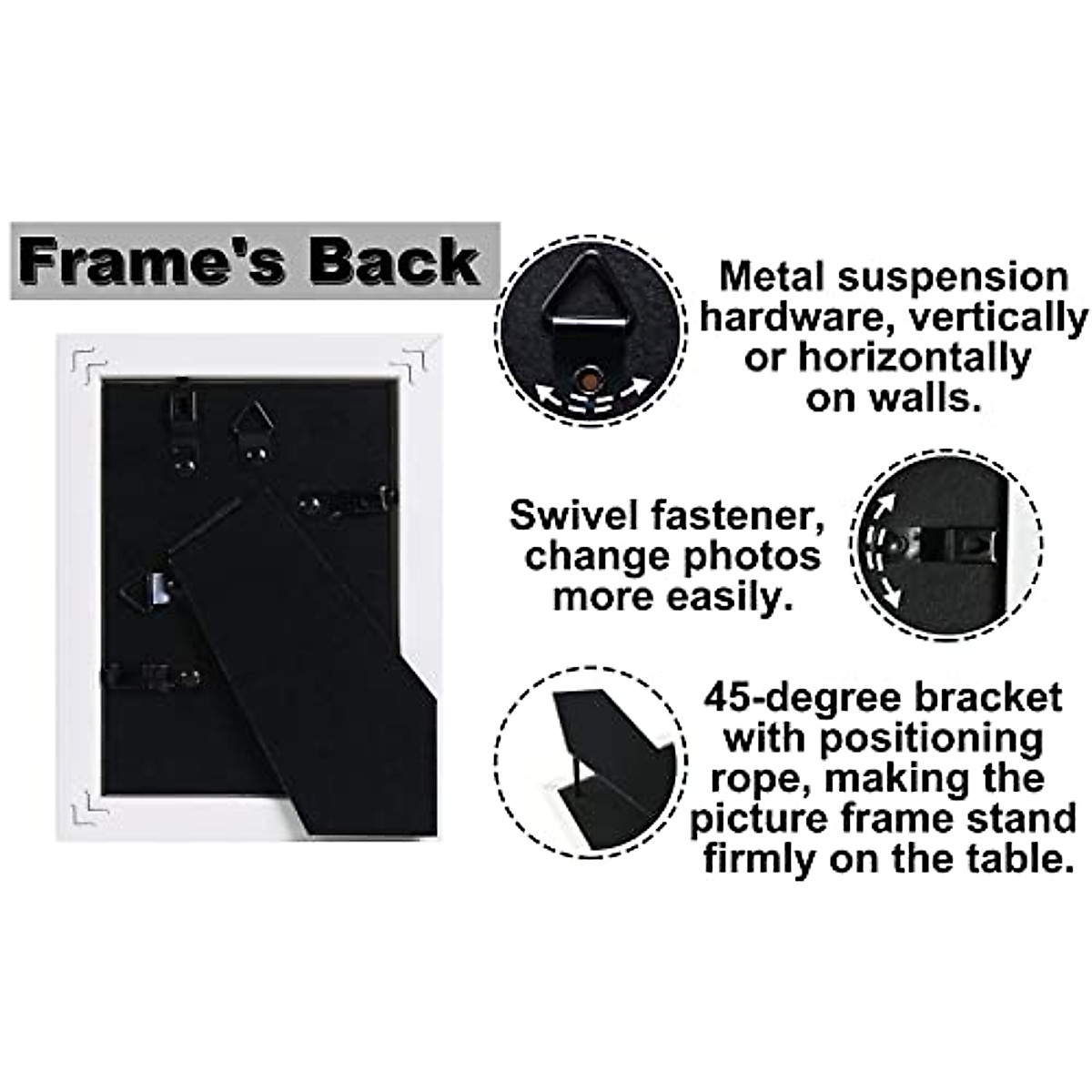 CORE ART 3.5x5 Picture Frames - Stylish Turquoise Set