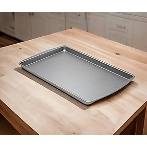 G & S Metal Products Company OvenStuff Nonstick Large Cookie Sheet Pan, Set of 2, grey