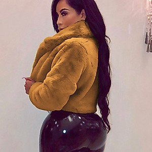LCMTWX Womens Black Leather Jacket Long Faux Fur Coat Faux Fur Coat Womens Shawls And Wraps Dressy Womens Long White Winter Coats Purple Shag Jacket Fringe Jacket Warehouse Deals Clearance Returns
