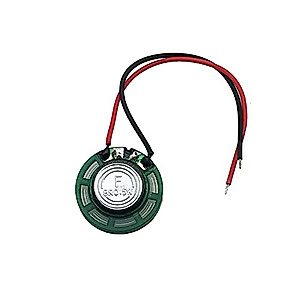 1in Speaker 26mm 8 ohm 1/4 Watt (0.25w) Nominal / 1/2 Watt (0.5 w) Maximum Power Output - Green Plastic Shell with 4 in (104 mm) Wires