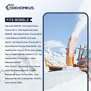 746-04229 (2-pcs) Clutch Drive Cable for MTD Craftsman Cub Cadet Yard Machines Yard Man with 746-04229B 946-04229 2-Stage Snowblower - 2 Pack 746-04229B Snow Blower