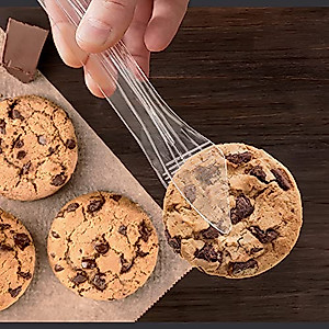 [12 Pack] Plastic Serving Tongs, 8.5 Inch Heavy Duty Disposable Utility Tongs (Clear)