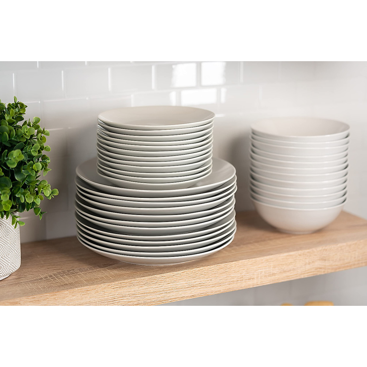 10 Strawberry Street 7.5" Catering Coupe Salad/Dessert Plate, Set of 12,White