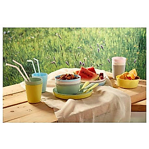Ikea Plastic Plate - Pack of 12, Multicolour