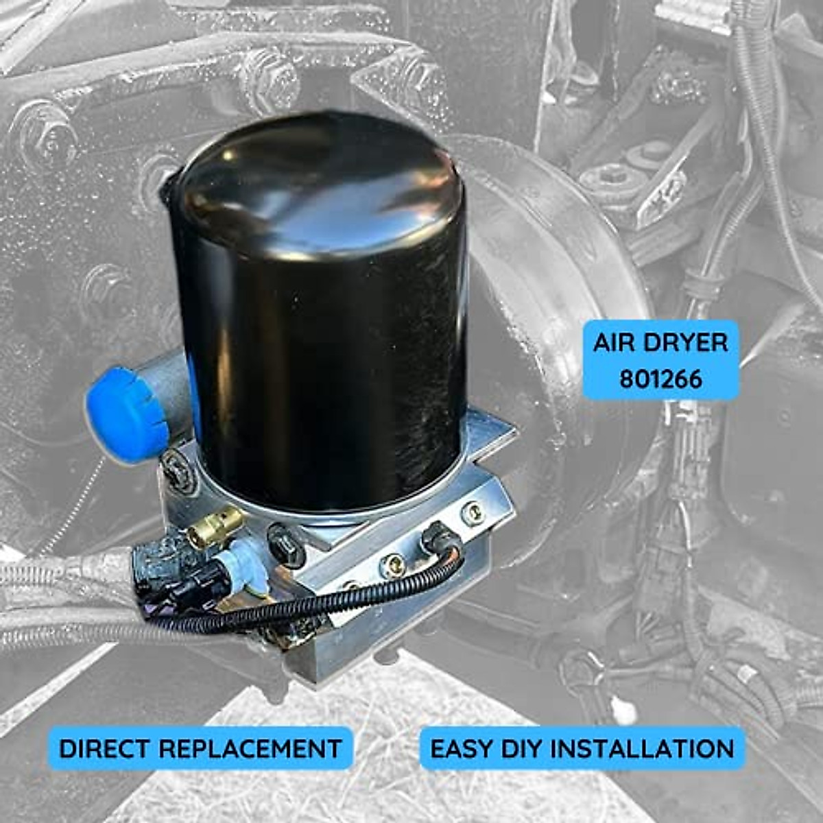 Trackon Parts AD-is Air Dryer, Air Dryer 801266 Direct Replacement, 12 Volt DC Heater