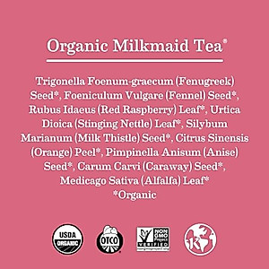 Earth Mama Angel Baby Organic Milkmaid Nursing Tea, 16 Teabags/Box (Pack of 2)
