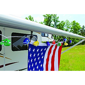 Camco 42720 Awning Hanger Clip - Pack of 8,5/8 Inch , Black