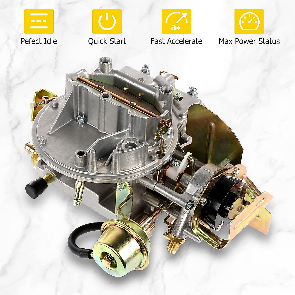 AUXMART 2 Barrel Carburetor Carb for Ford 289 302 351 Cu F100 F250 F350 Mustang Engine 289 302 351