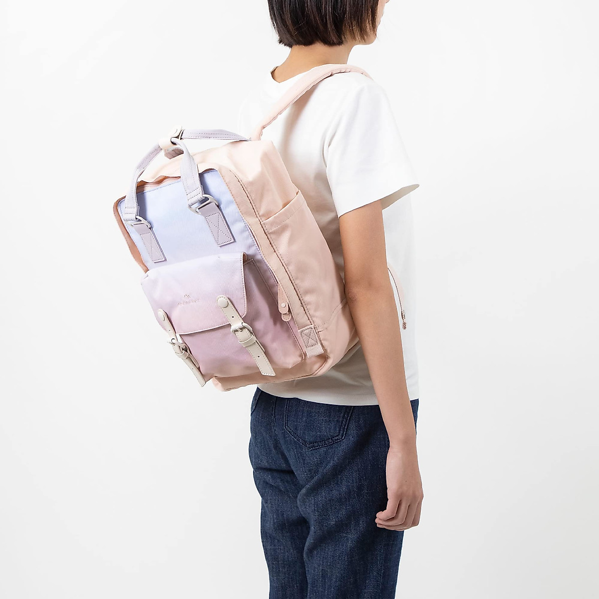 Doughnut Macaroon Sky Series 16L Travel College School Lightweight Casual Bookbag Backpack for Women Girls with Laptop Compartment Fit 14Inch Notebook