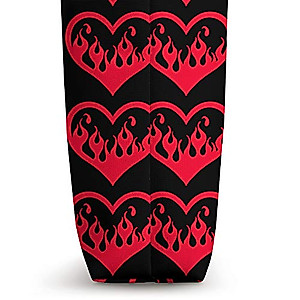 Valentine's Day Flames Heart Gothic Y2K Goth E-Girl Emo Red Tote Bag