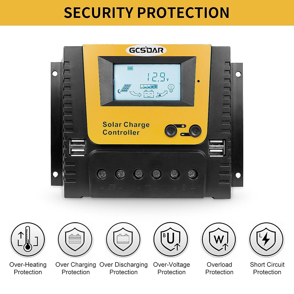 PWM Charge Controller 80A, 12V/24V/36V/48V Auto Max PV 100V .Positive Grounding, 80amp Solar Charge Controller,LCD Display Work for Lead-Acid Sealed/Gel(AGM)/Flooded and Lithium Battery (80A)