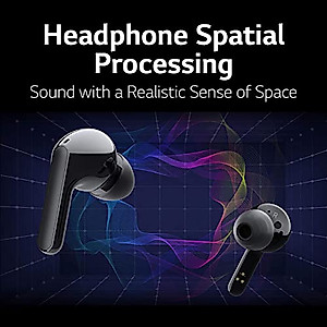 LG TONE Free HBS-FN6 Bluetooth Wireless Stereo Earbuds - Black (Renewed)