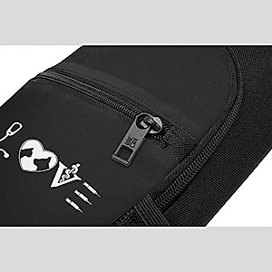 Love Vet Tech Unisex Chest Bag Lightweight Crossbody Shoulder Bag Travel Backpack