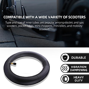 AR-PRO (2-Pack) 8.5 Inches x 2 Inches Scooter Inner Tube Replacement - 50/75-6.1 Inner Tubes for Electric and Gas Scooters, Mini and Pocket Bikes, and More Butyl Rubber Inner Tubes
