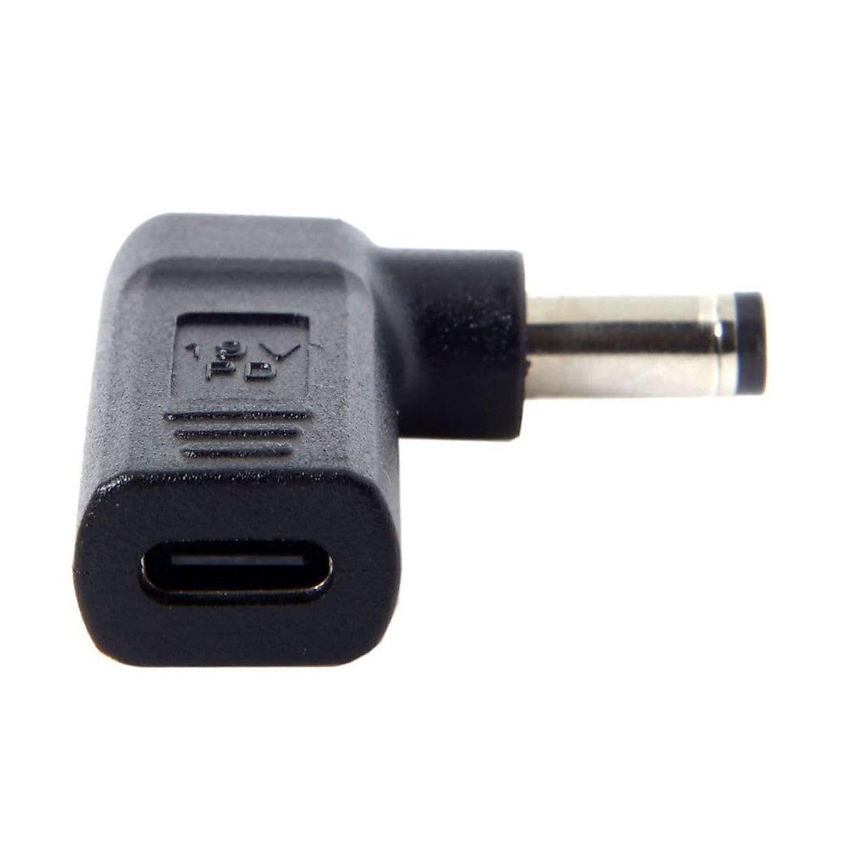 chenyang CY USB 3.1 Type C USB-C to Rectangle DC Plug 5.5mmx2.1mm Adapter PD Emulator Trigger 90 Degree Angled for Laptop Tablet (5.5x2.1MM)