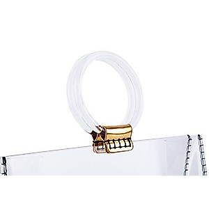 Women Elegance Clear Tote Bag Acrylic Transparent Handbag Evening Party Purse for Stadium