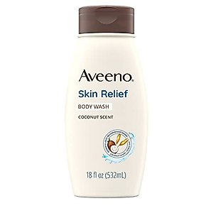 Aveeno Skin Relief Body Wash with Coconut Scent & Soothing Triple Oat Formula, Body Wash Soothes Itchy, Dry Skin, Coconut Scented Cleanser is as Gentle as Fragrance Free, 18 fl. oz