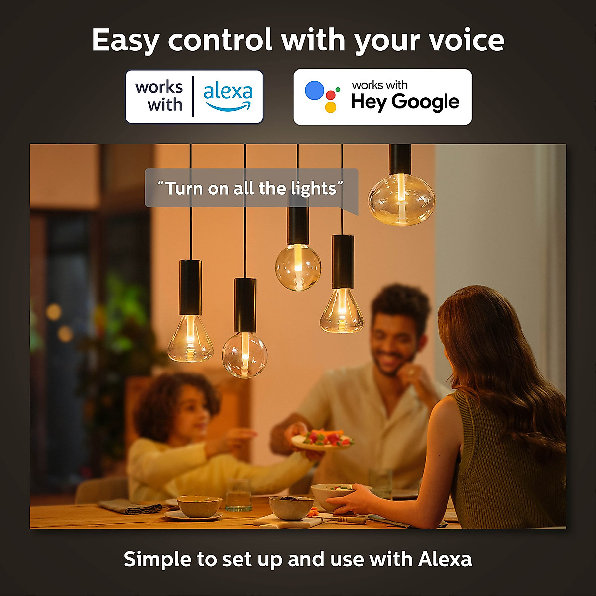 Philips Hue Lightguide Ellipse Smart LED Bulb – Handblown Glass - Color Changing Light - Compatible with Amazon Alexa, Apple HomeKit and Google Assistant - Bluetooth and Hue Bridge Compatible