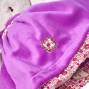 Dilly dudu 2020 Holiday Plush Bunny Rabbit Stuffed Animal Soft Toys Cuddly Dolls Best Gifts 12-Inch (Purple)