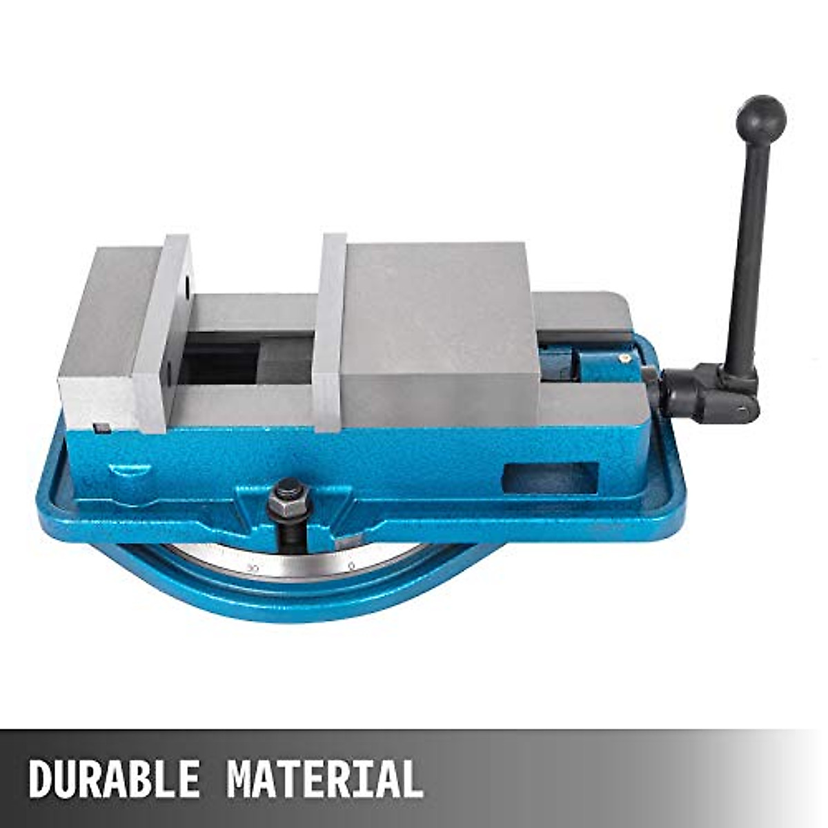 Happybuy 6 Inch Heavy Duty Milling Vise Bench Clamp Vise High Precision Clamping Vise 6 Inch Jaw Width with 360 Degrees Swiveling Base CNC Vise