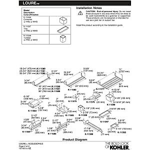 Kohler K-11585-CP Loure Robe Hook, Polished Chrome