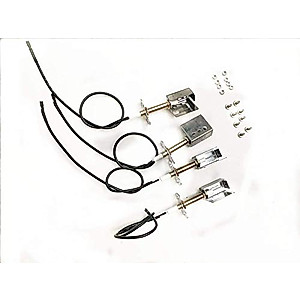 BBQ Future Ceramic Electrode, Gas-Catcher Ignition Chamber Kit for Bakers & Chefs Gas Grill Models, Replacement Parts for Chef BIG-8116; GR2039201-BC-00, 4-Pcs