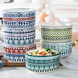 Signature 6-Piece Stoneware Bowl Set with Vented Lids