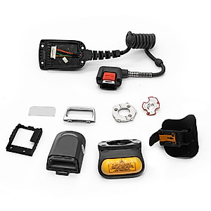 New RS5000 RS5000-LCFSWR Ring Barcode Scanner for Zebra WT6000 WT6300 WT60A0 WT63B0 Wearable Computer Terminal - SE4710 Imager 1D/2D Corded Rotatable Manual Trigger Reader, Short Cable to Wrist