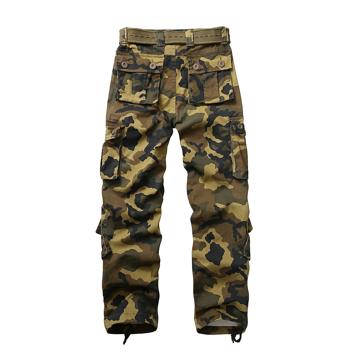 Women's Cotton Casual Military Army Cargo Combat Work Pants with 8 Pocket Camo N US 2